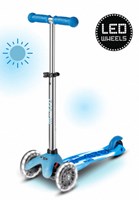 Micro Kinderroller Maxi Micro Glow+ LED blau - leuchtender Roller mit ...